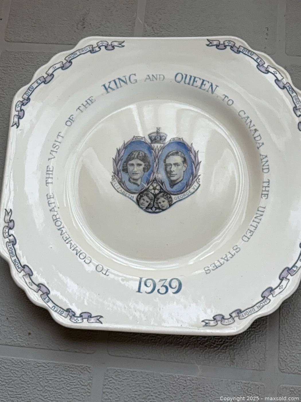 Six King George VI & Queen Elizabeth Commemorative Plates | Maxsold