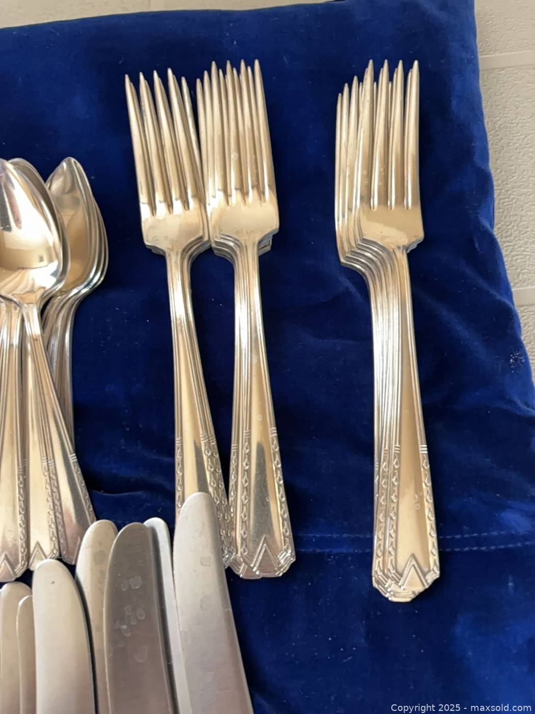 Castle Silver Plate Art Deco Flatware | Maxsold