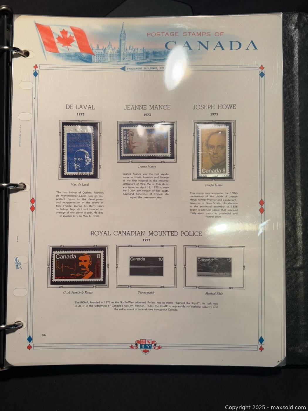 White Ace album of mostly mint 1970s Canadian postage stamps | Maxsold