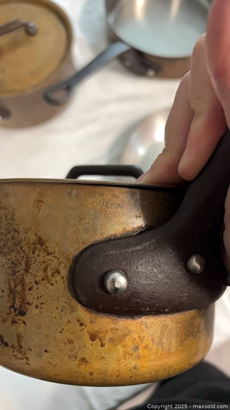 Copper pots, pans and fish kettle poacher | Maxsold