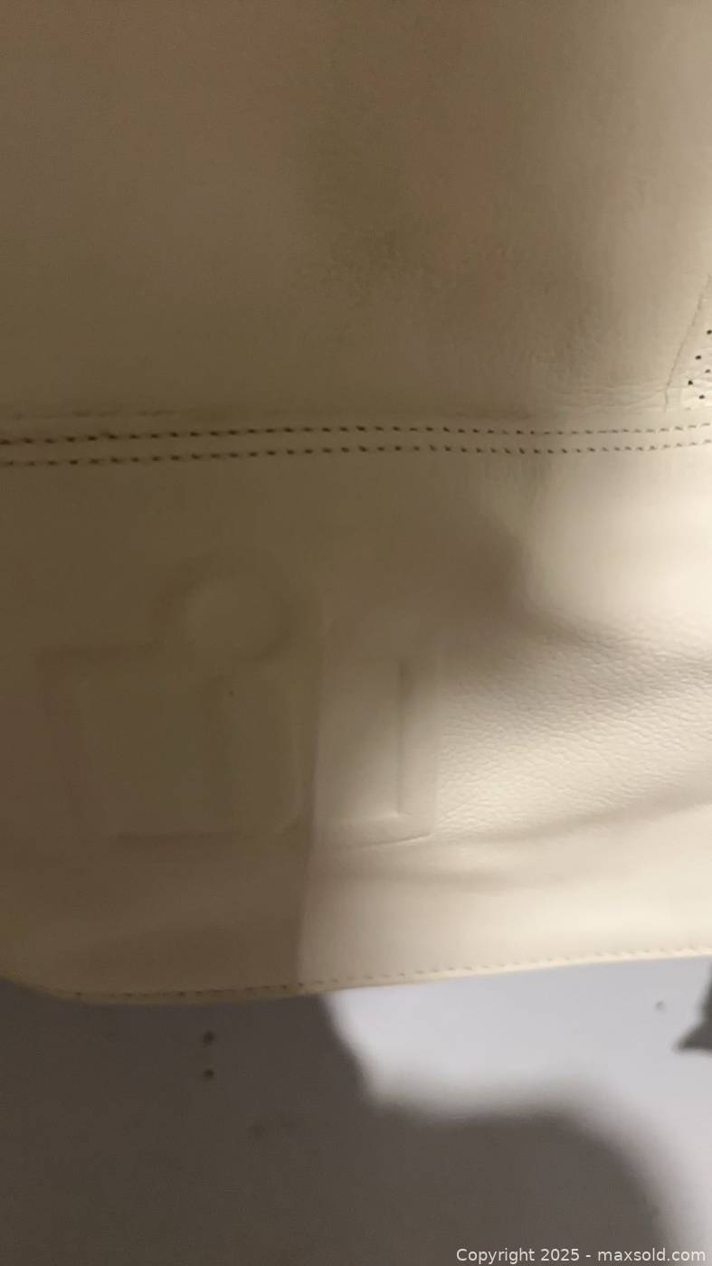 Icon white leather motorcycle jacket XL | Maxsold