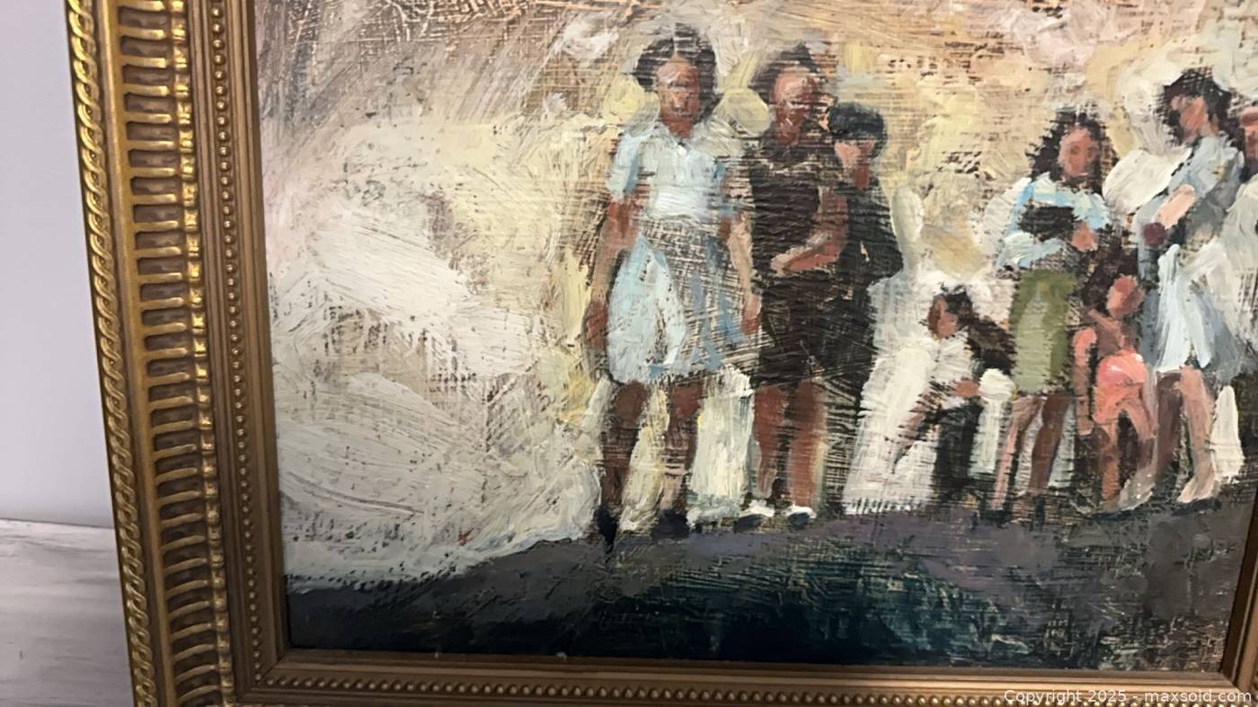 Framed oil painting attributed to Eva McCauley | Maxsold