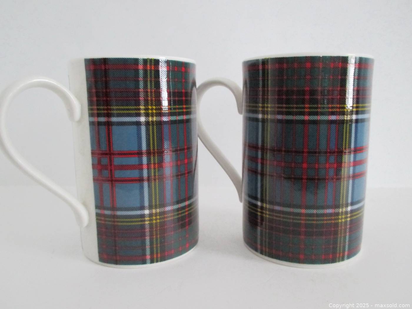 Pair Anderson Tartan Dunoon Coffee Mugs | Maxsold