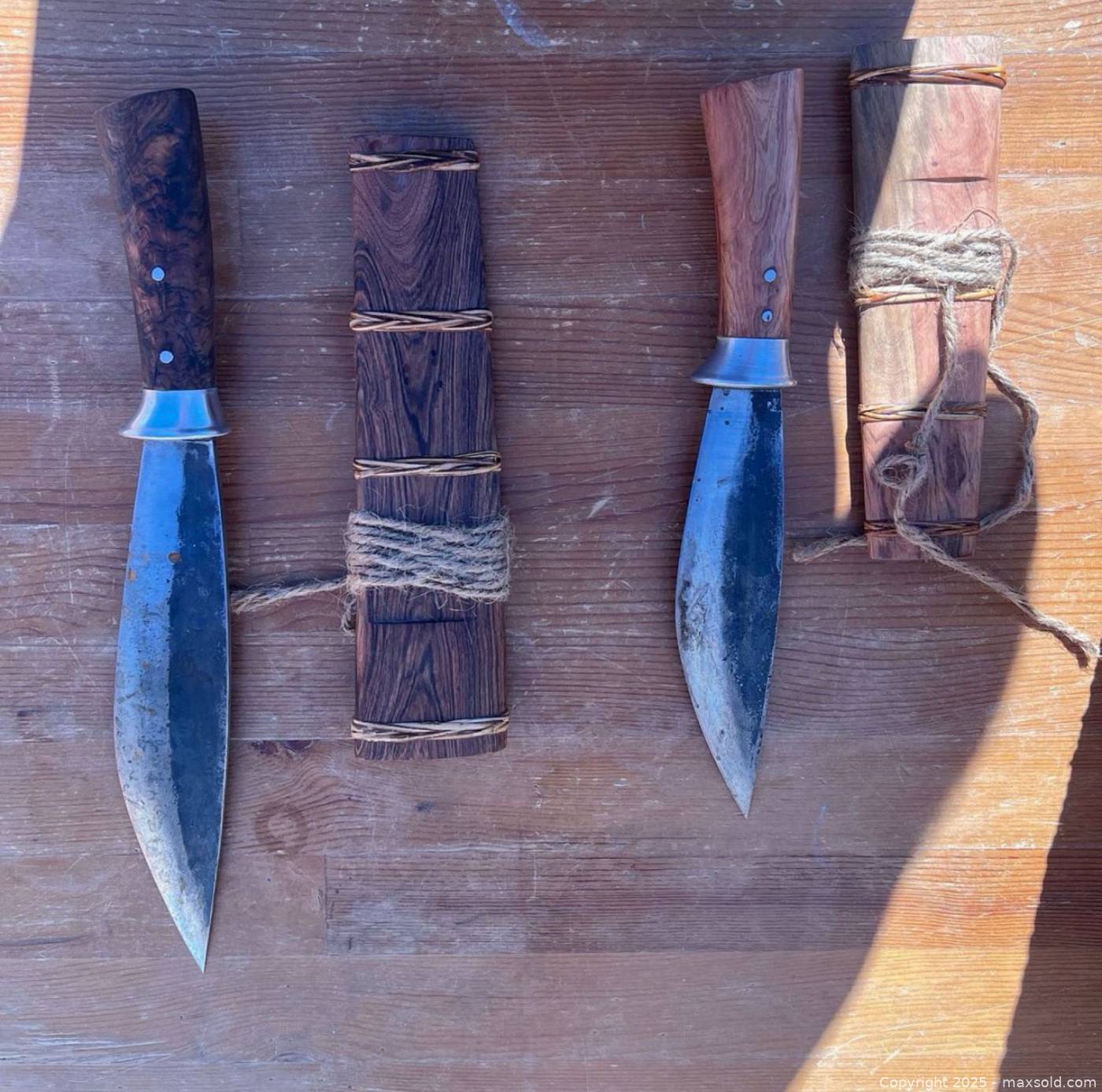 Indonesian handmade knives with sheaths | Maxsold