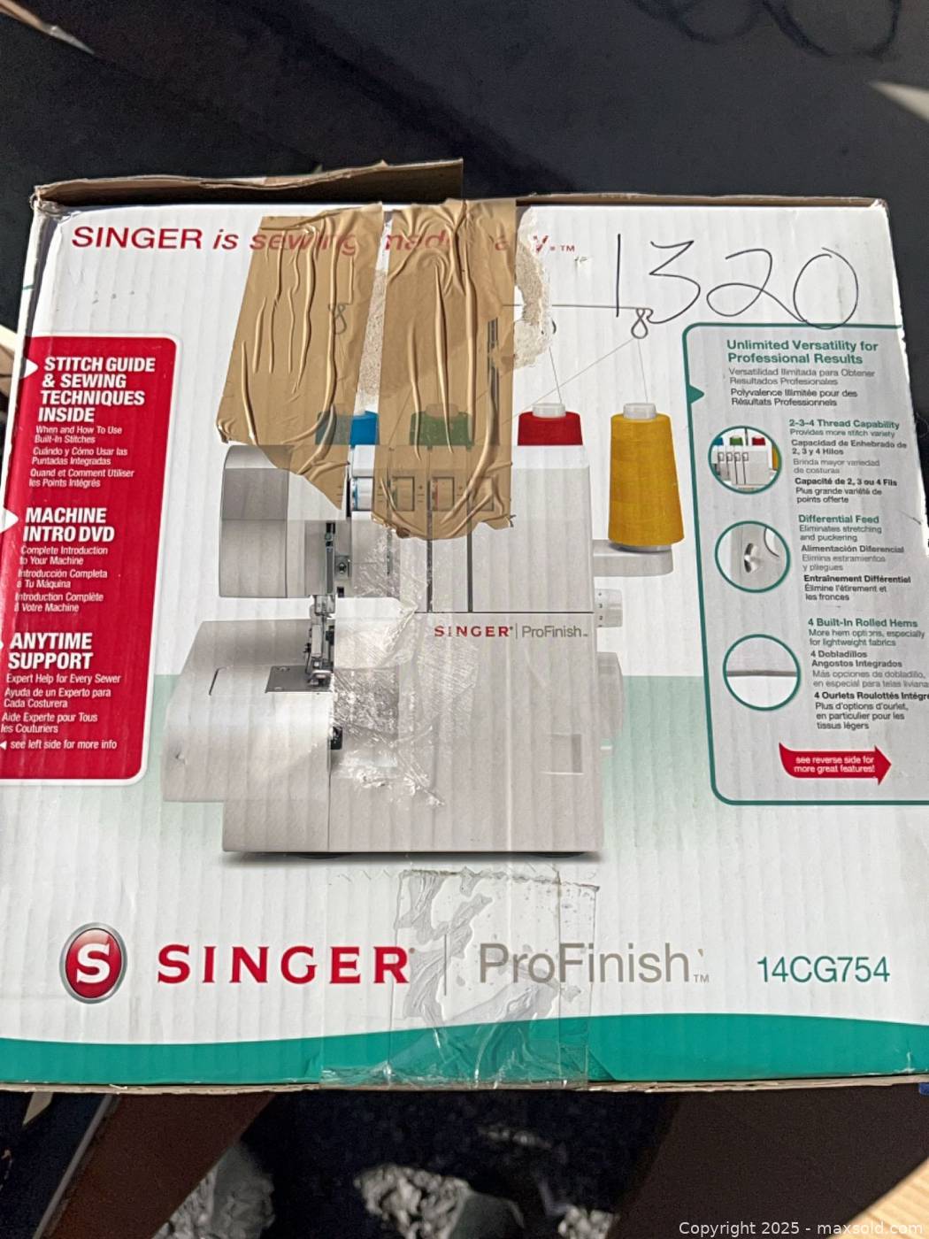 Singer 14CG754 ProFinish Serger Sewing Machine | Maxsold