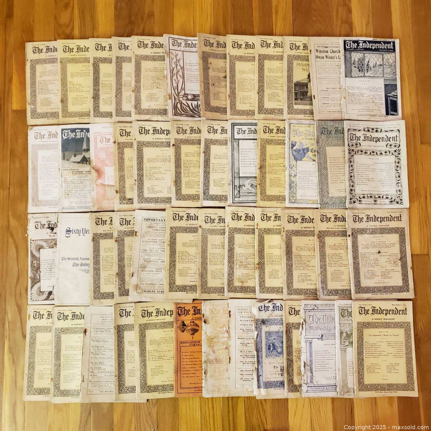 49 Issues The Independent Magazine 1906-1909 | Maxsold