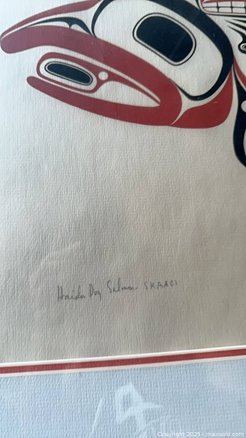Bill Reid signed limited edition Haida serigraph print | Maxsold