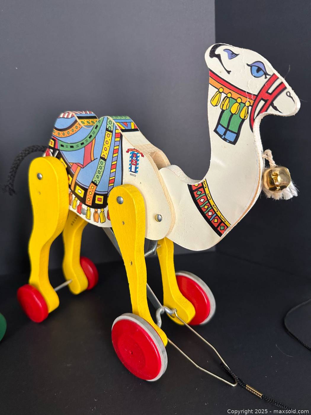 Fisher-Price Wood Pull Toys ABC Giraffe & Pebbles Camel | Maxsold