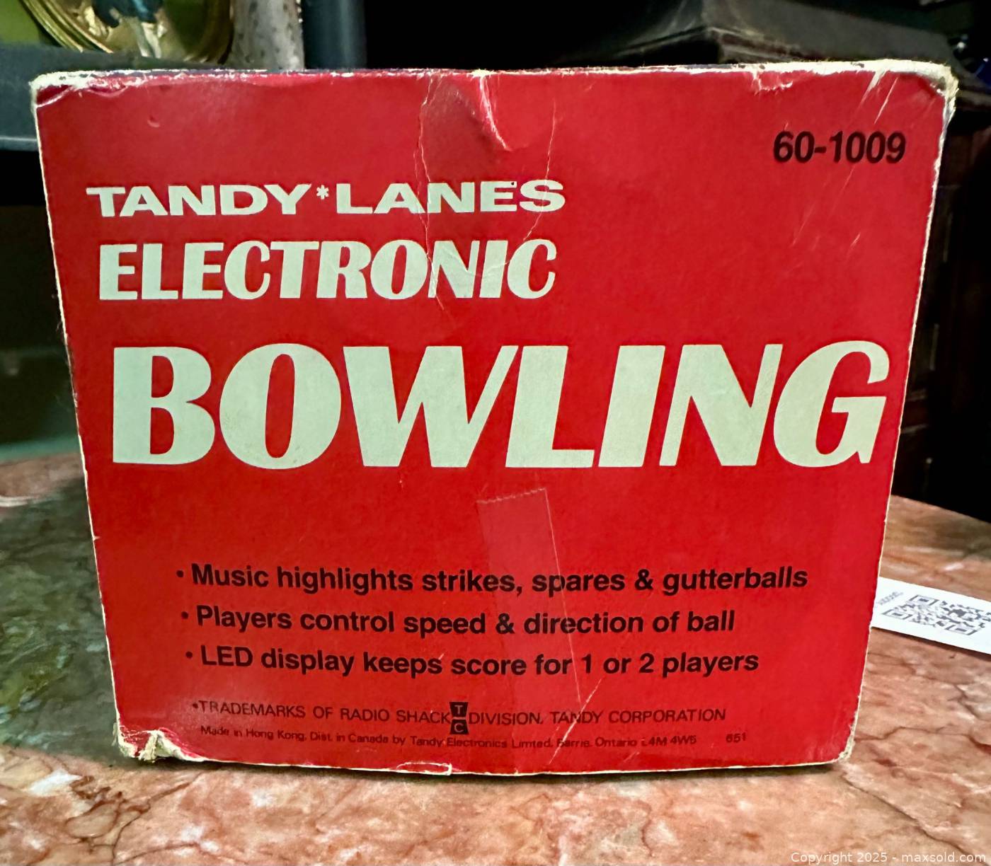 Vintage Tandy Lanes Electronic Bowling Game | Maxsold