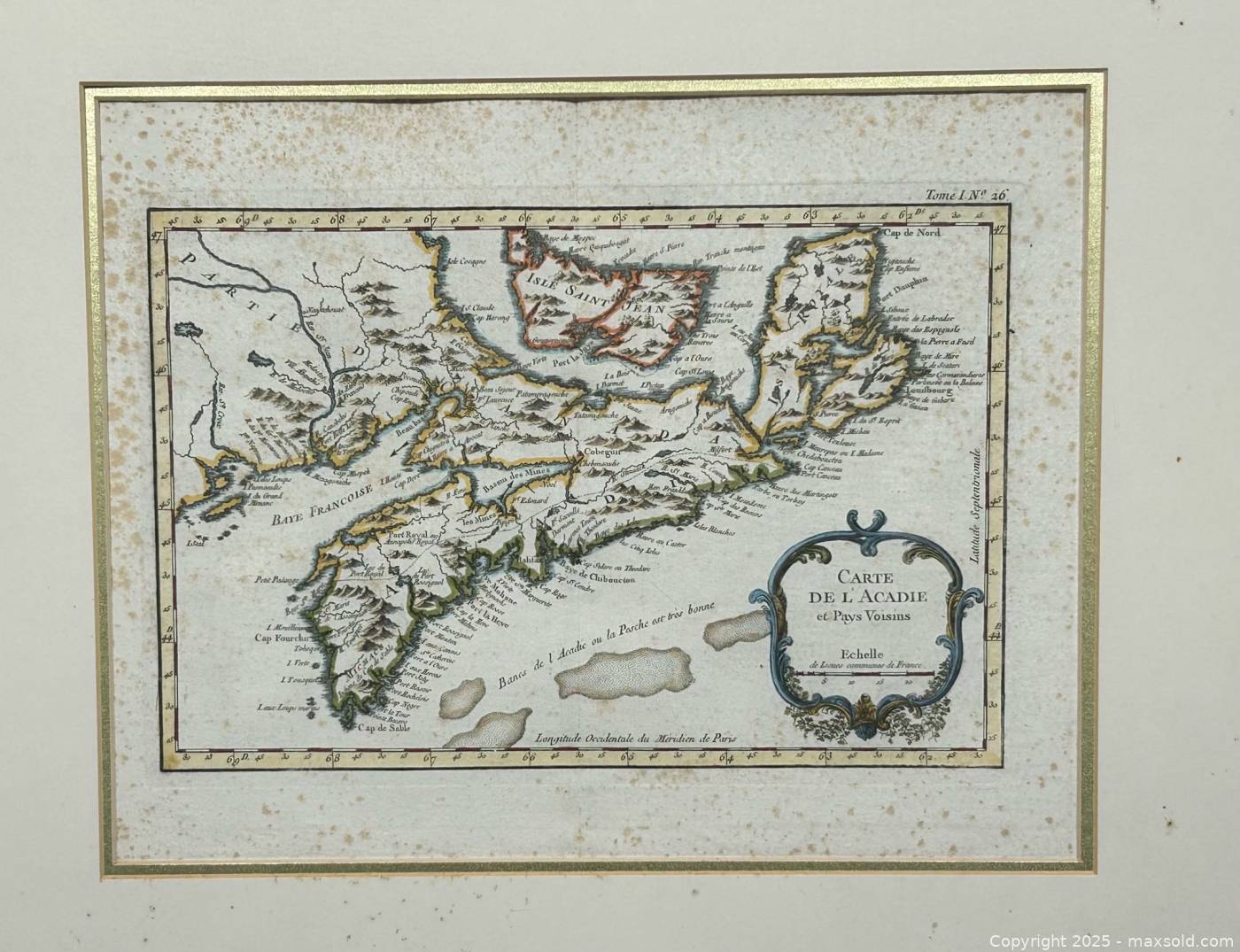 Map of Acadia and Neighbouring Counties, 1757 | Maxsold