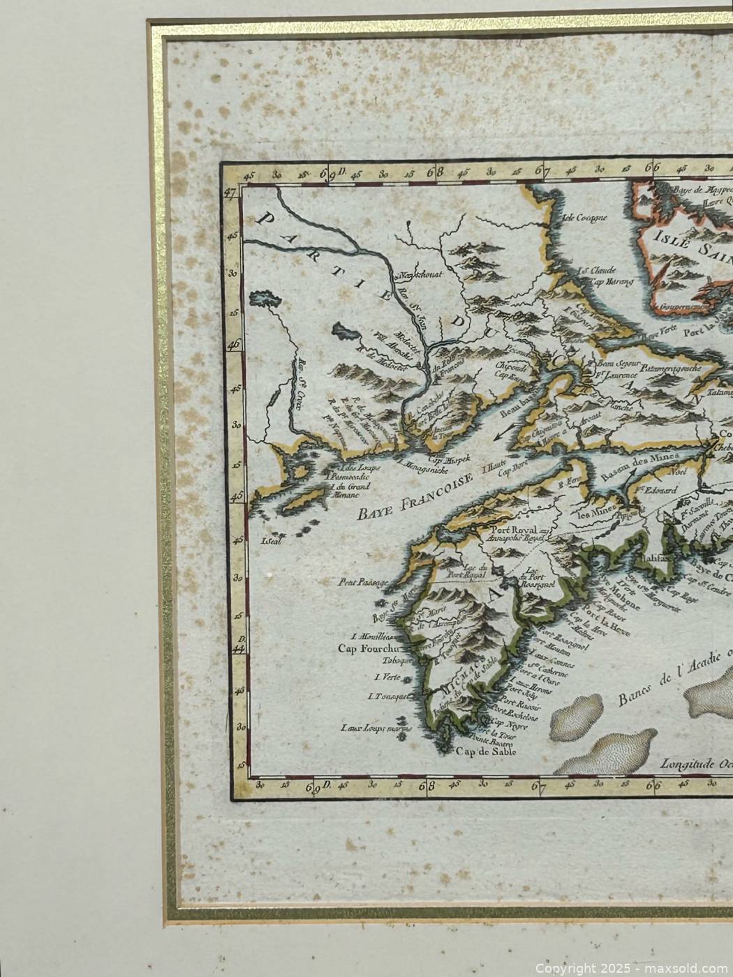 Map of Acadia and Neighbouring Counties, 1757 | Maxsold