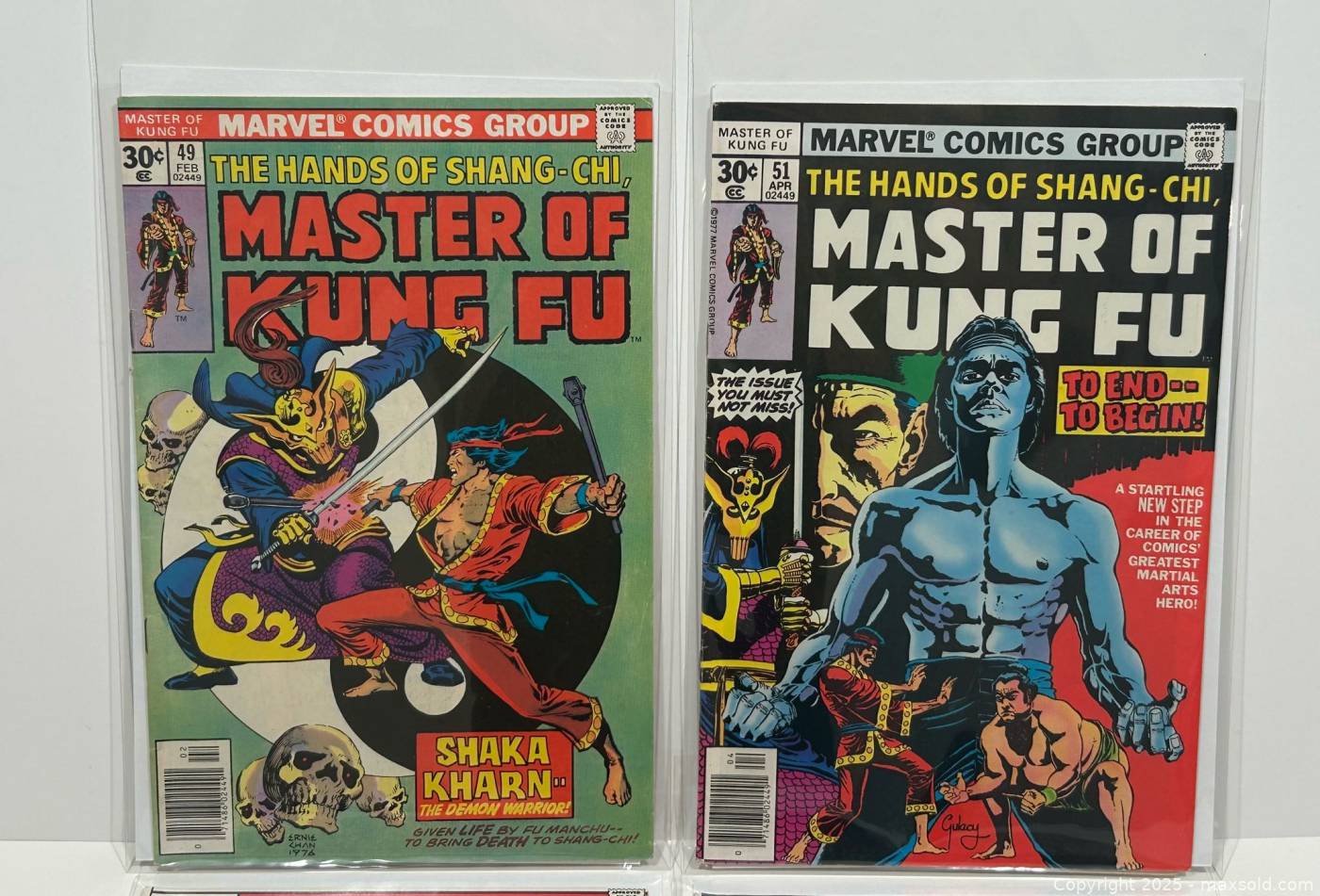 Marvel Master of Kung Fu #49, 51, 53, 55 | Maxsold
