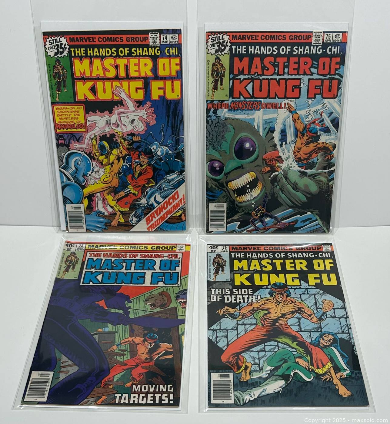 Marvel Master of Kung Fu comics issues 74, 75, 78, 79 | Maxsold
