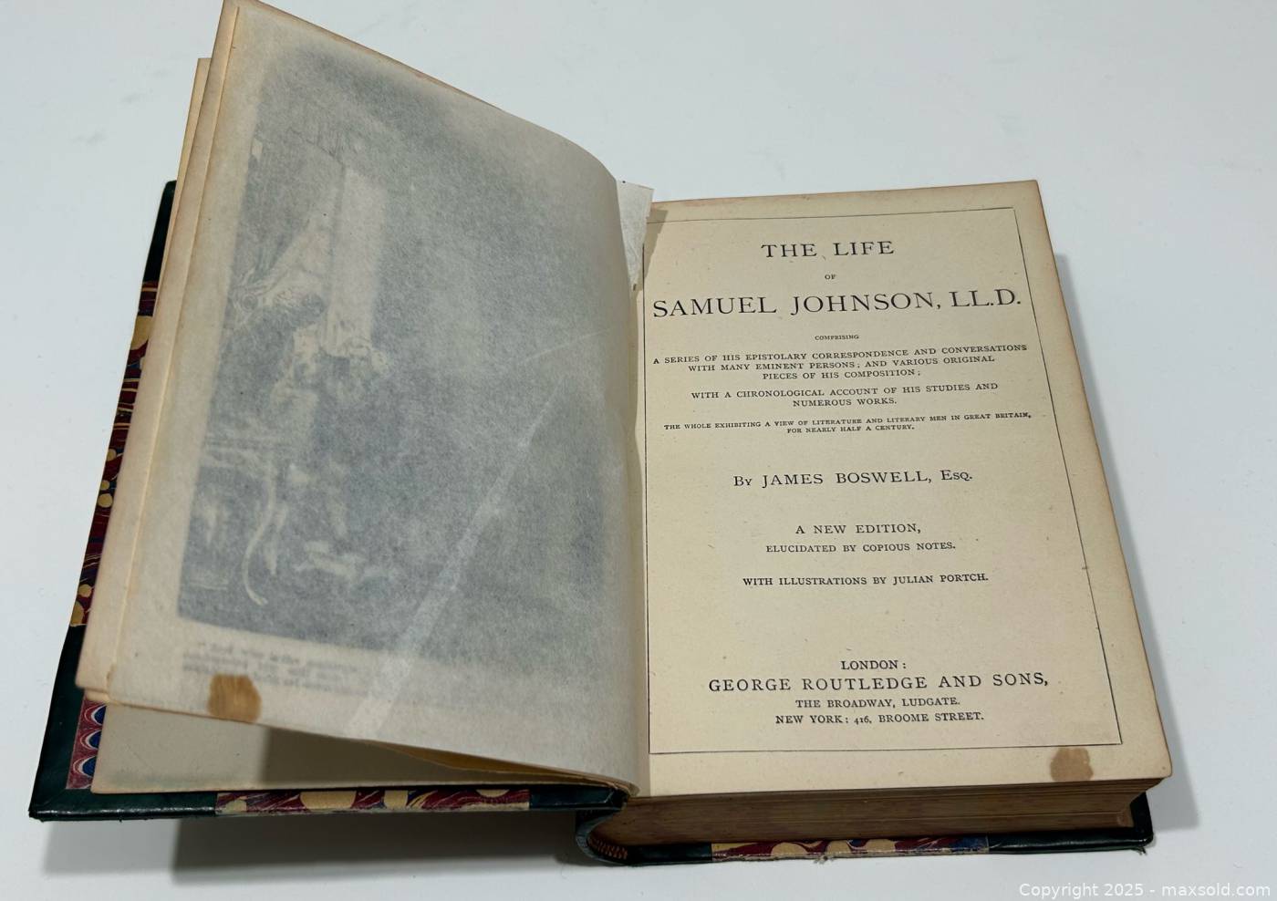The Life of Samuel Johnson, LL.D. leather bound book | Maxsold