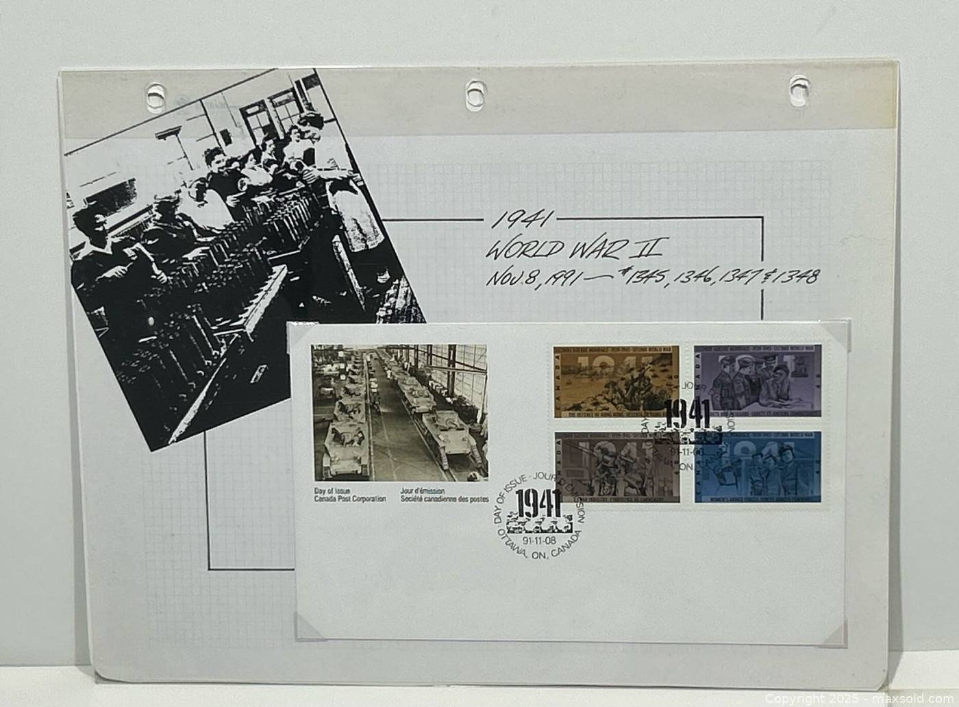 Canada Post WWII First Day Cover Souvenir Sets | Maxsold