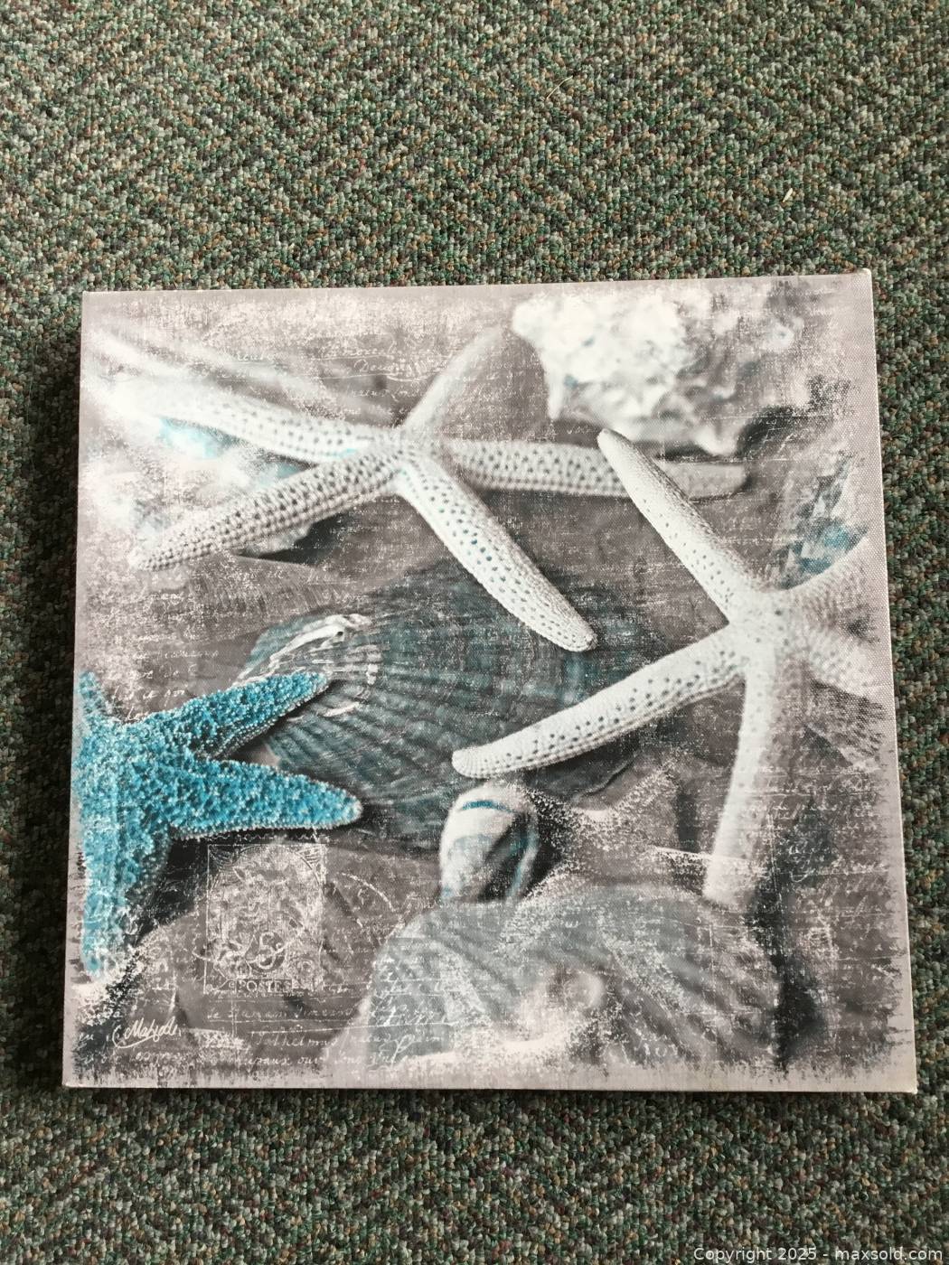 Beachy canvas print 12" x 12" | Maxsold