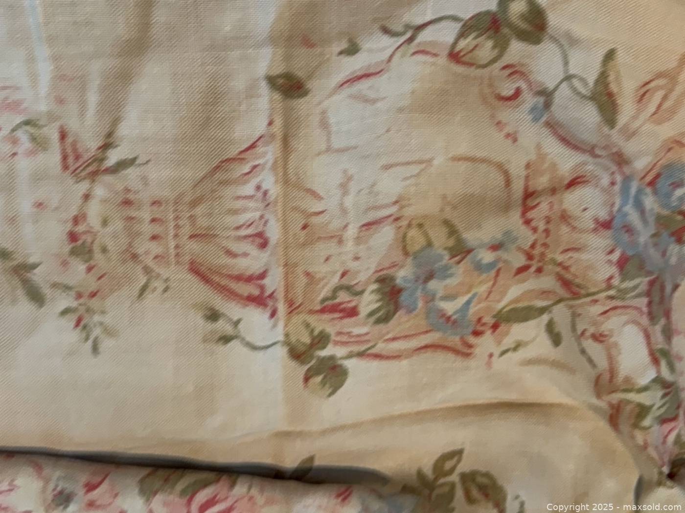 Vintage Fabric Remnants And Curtain Panels | Maxsold