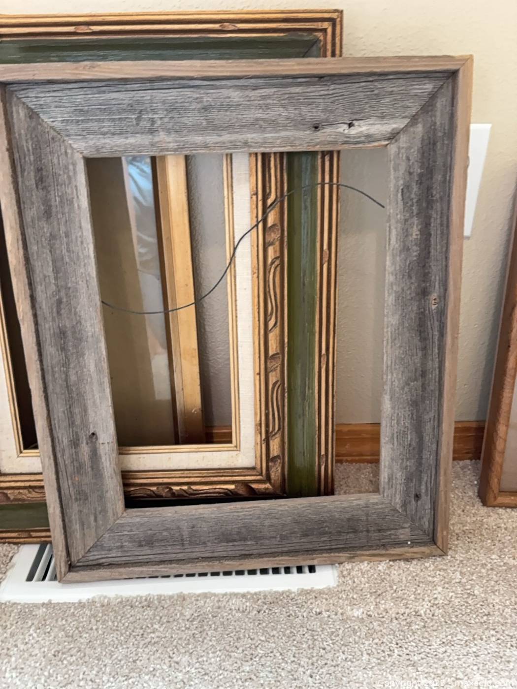 Five assorted picture frames | Maxsold