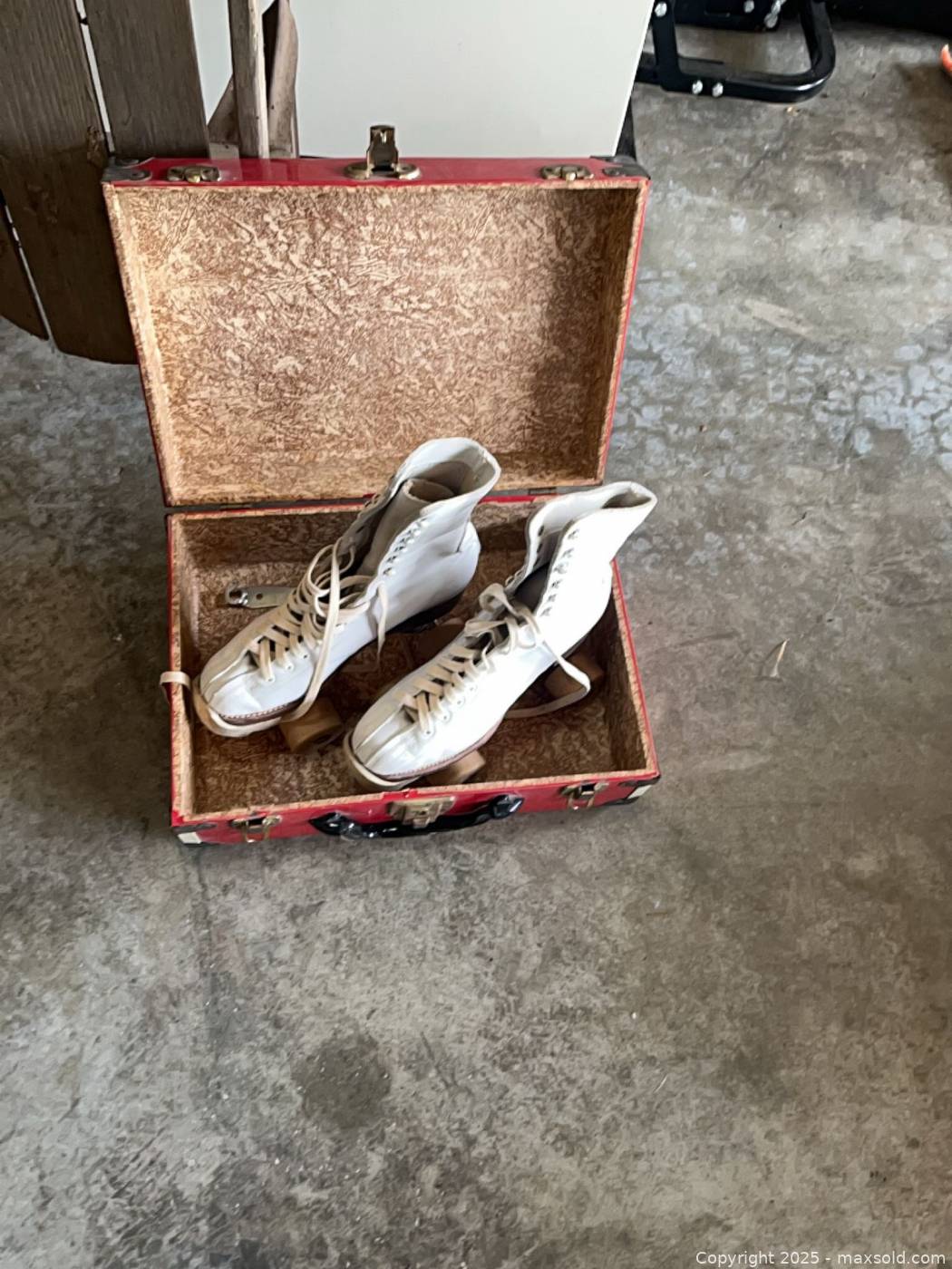 Vintage Wooden Sled And Hyde Roller Skates | Maxsold