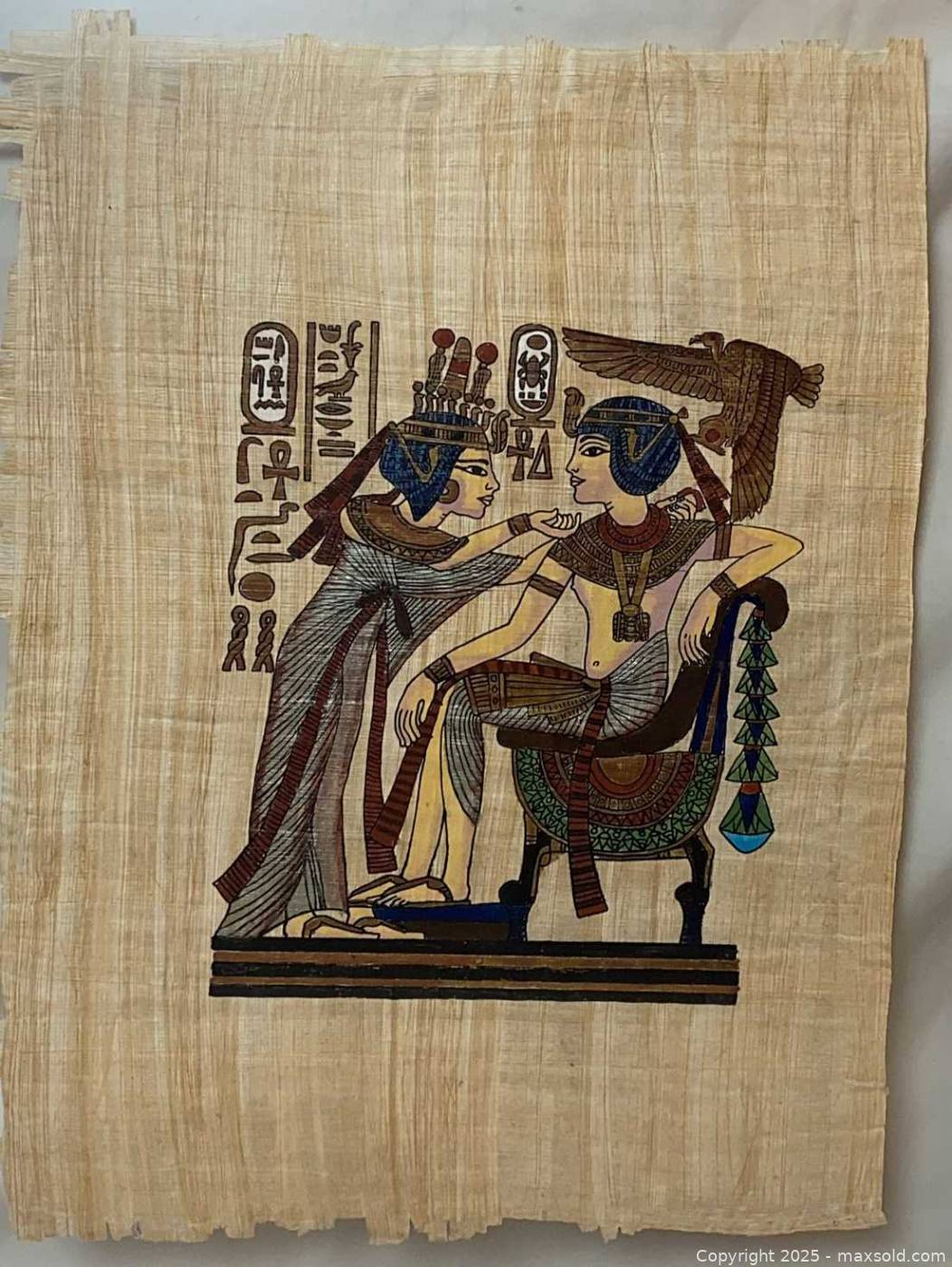 Framed Egyptian Papyrus Artwork Set | Maxsold