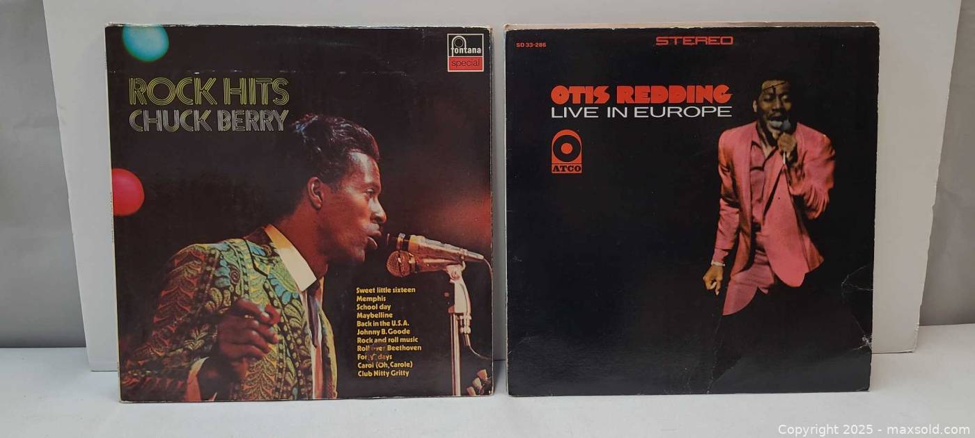 5 LP vinyl albums by Chuck Berry Otis Redding The Brothers Johnson Harold Melvin & The Blue ...