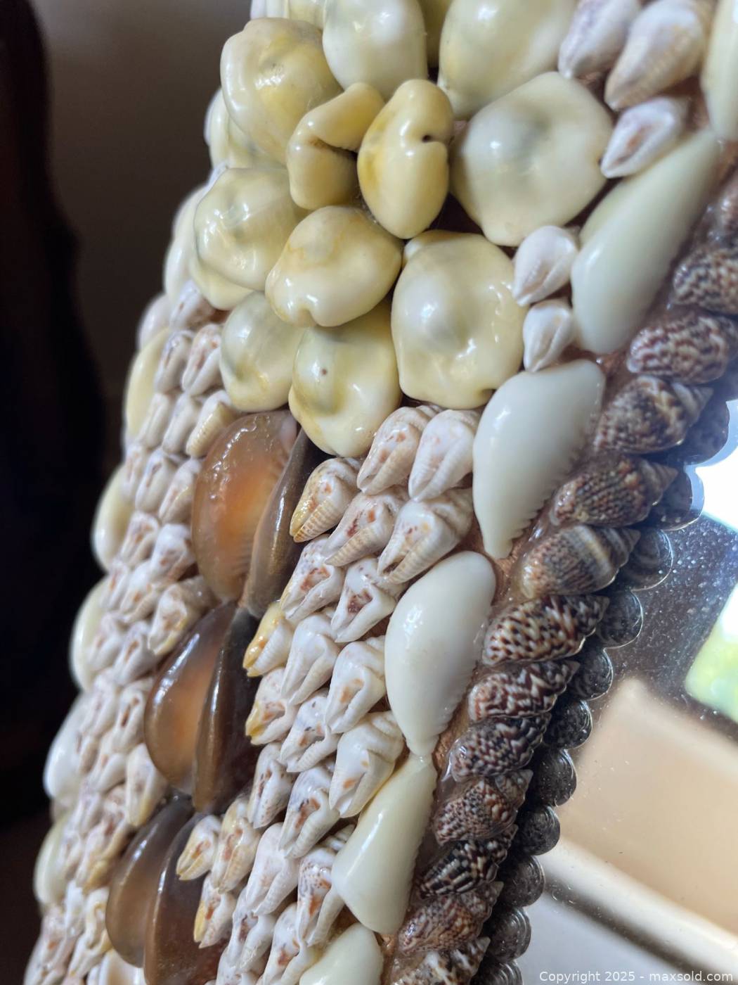 Floral prints, shell oval mirror, Hull Magnolia pottery, ginger jar ...