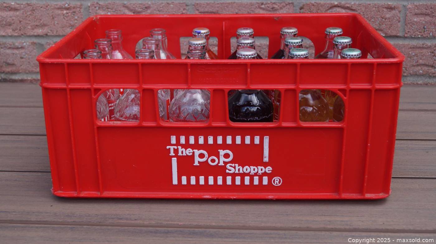The Pop Shoppe bottles and crates | Maxsold