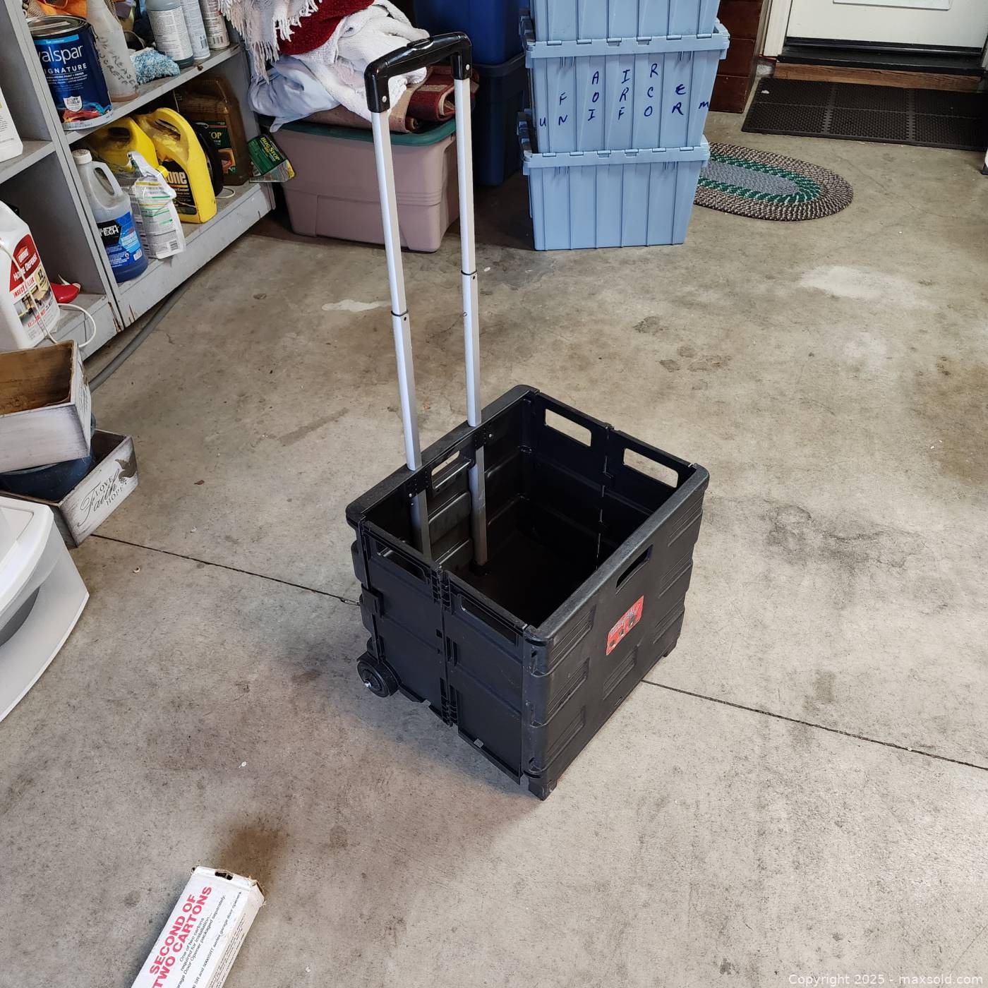 Pack N Roll folding rolling crate cart | Maxsold
