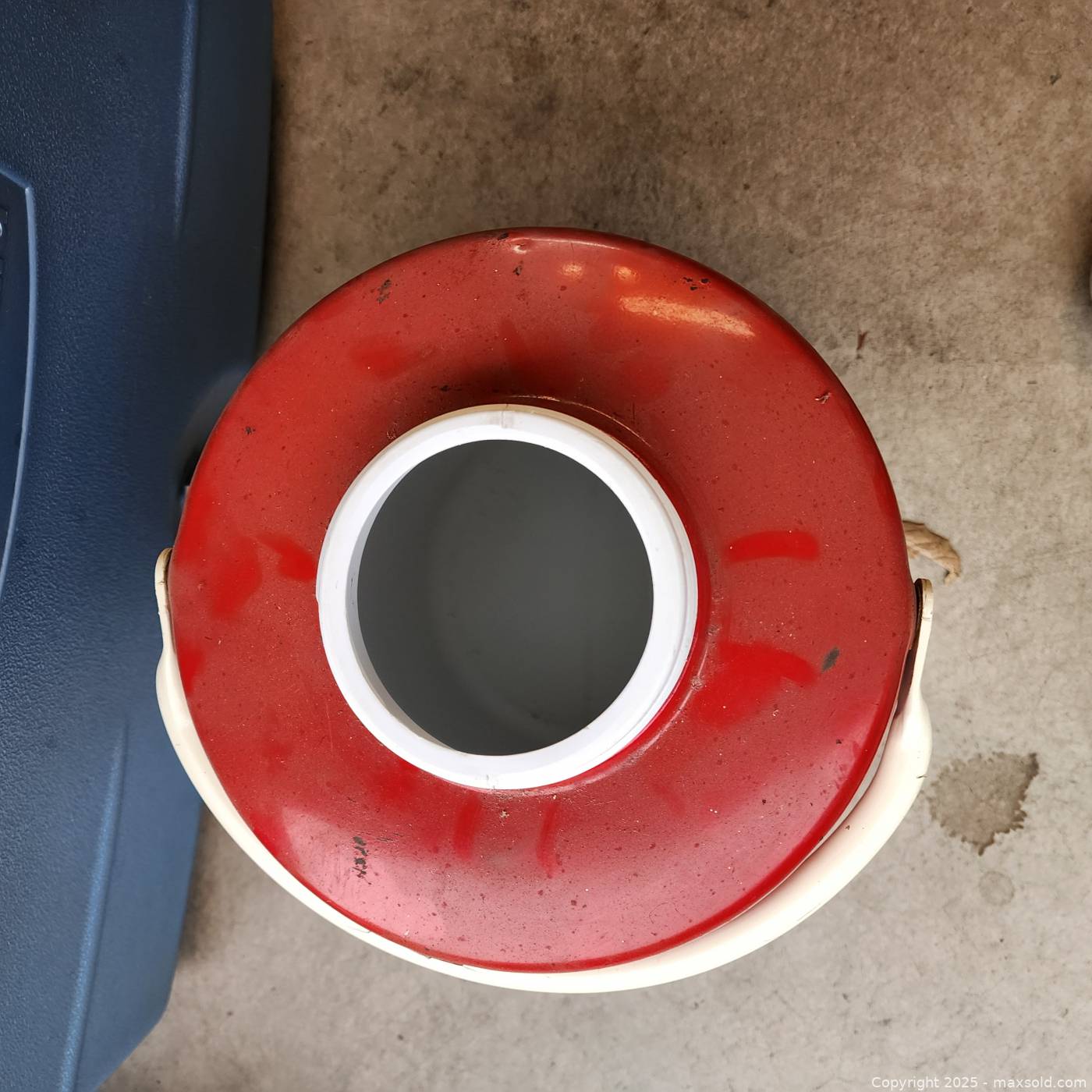 Vintage Rubbermaid blue cooler, Igloo Playmate, small yellow cooler ...