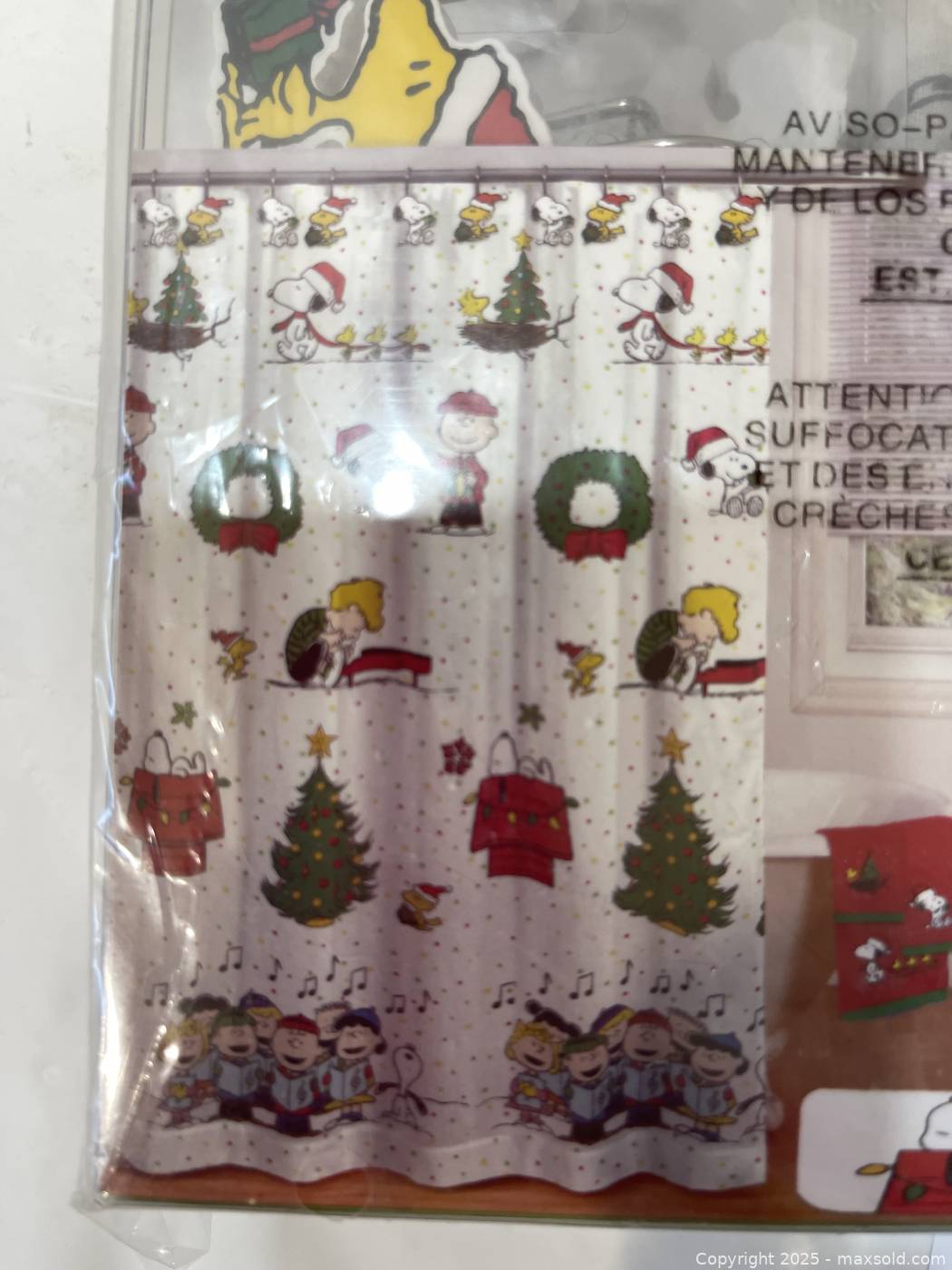 Charlie Brown Christmas Shower Curtain