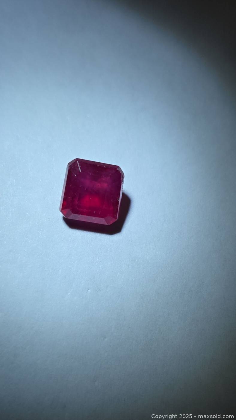 3.11ct Emerald-Cut Natural Ruby | Maxsold