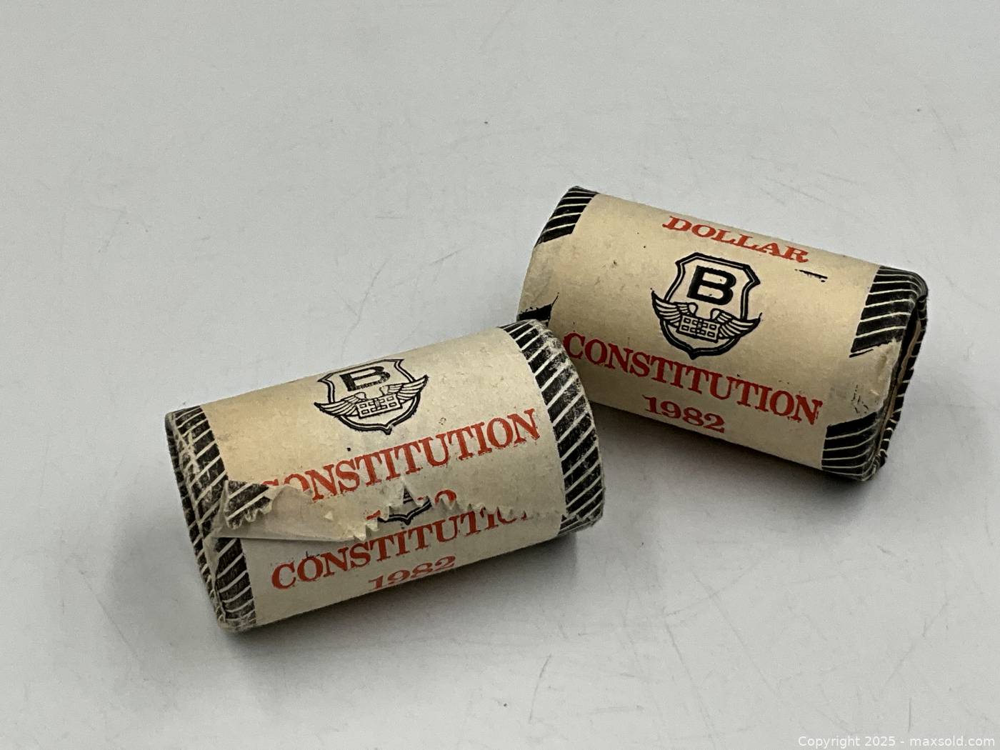 2 Rolls 1982 Canadian Constitution Dollar Coins | Maxsold