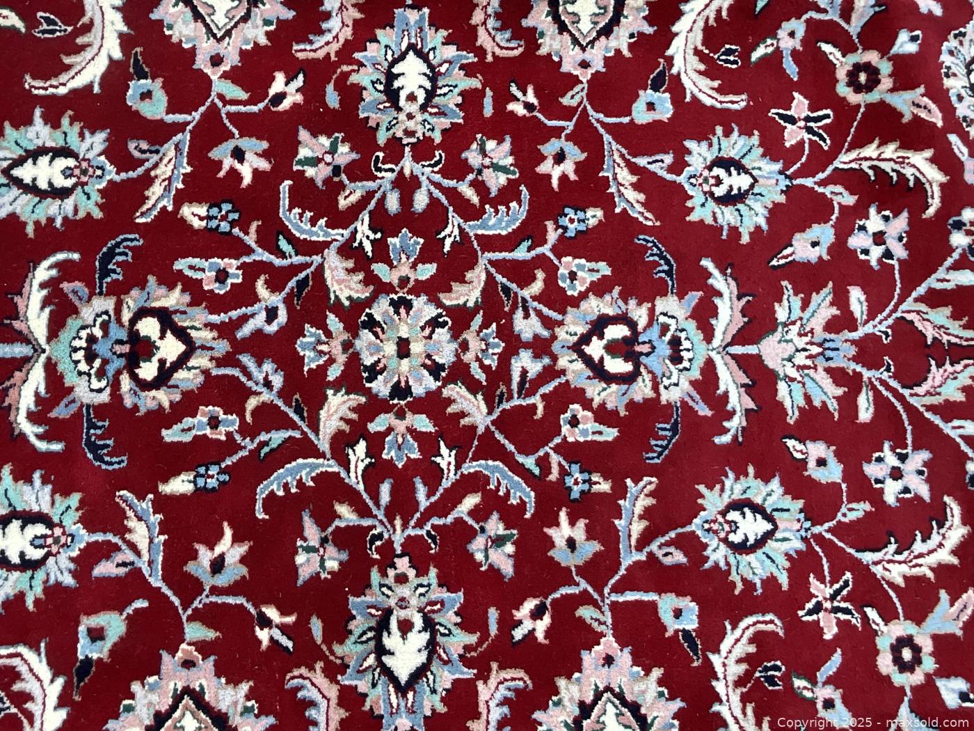 Hand Knotted Persian Sultan Abad Carpet | Maxsold