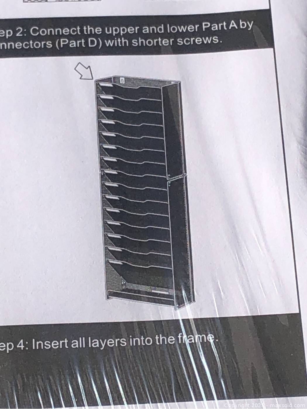 Metal 16-Tier Wall Slot Magazine Holder | Maxsold