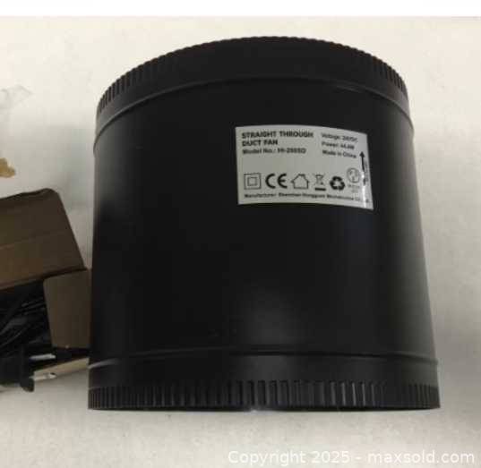 Straight Through Duct Fan HI-200SD | Maxsold
