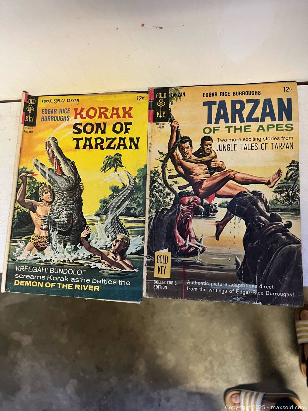 Gold Key Korak Son of Tarzan #20 & Tarzan of the Apes #170 Comic Books ...