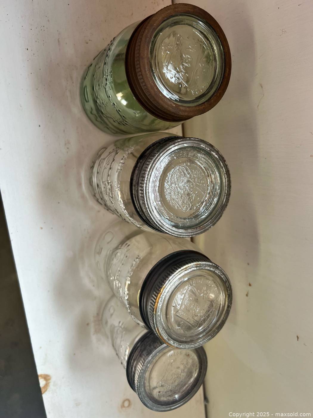 Vintage Crown glass canning jars, 4 | Maxsold