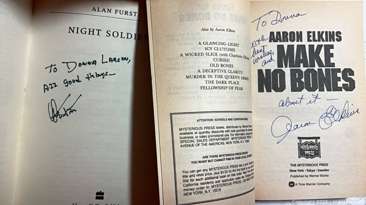 13 assorted signed books | Maxsold