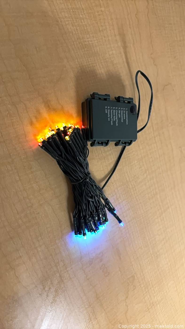 Battery-Operated Multicolor LED String Lights, 5 m, 50 LEDs | Maxsold