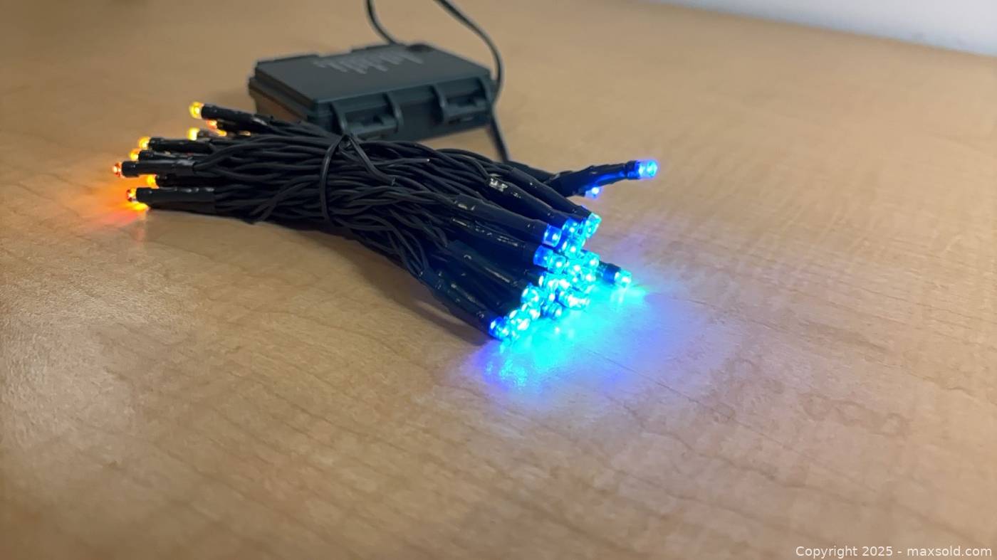 Battery-Operated Multicolor LED String Lights, 5 m, 50 LEDs | Maxsold