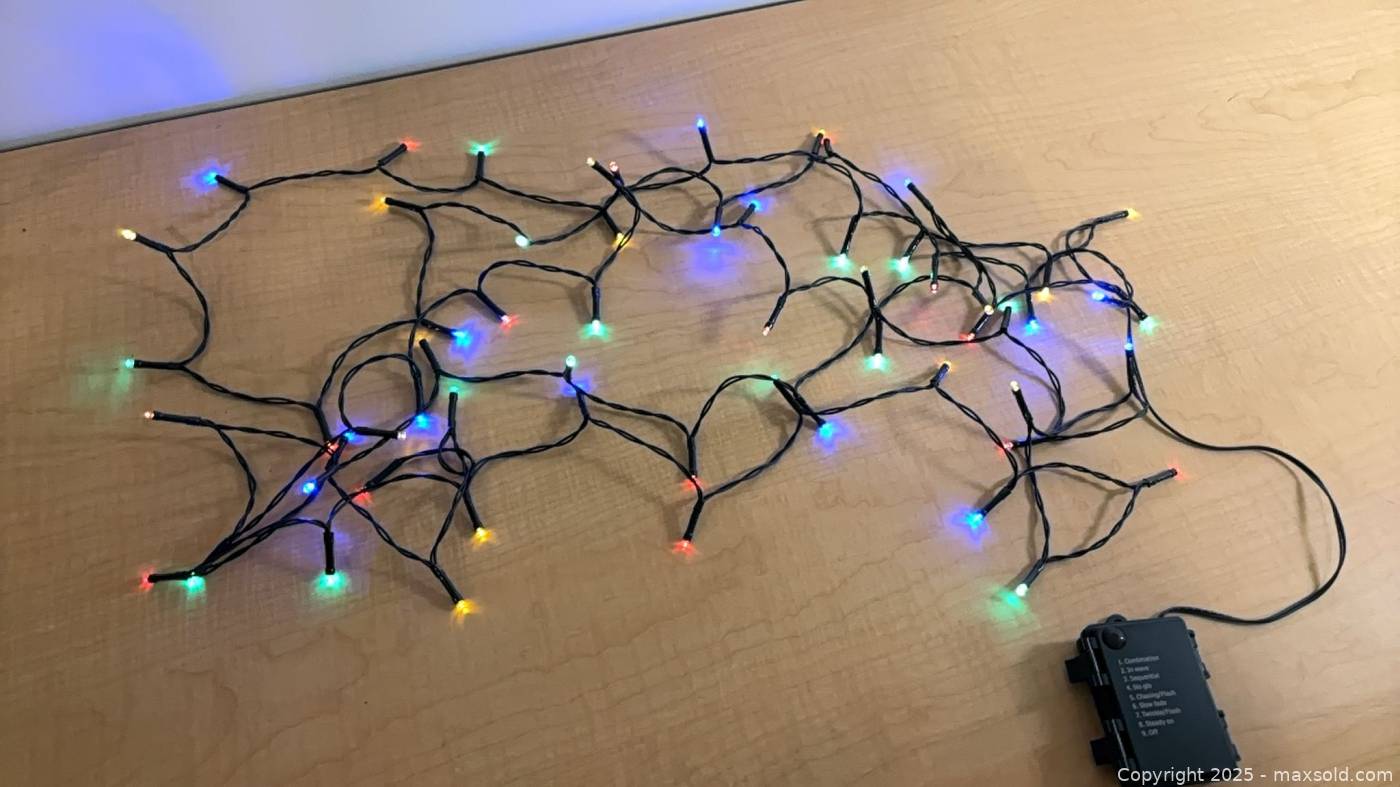 Battery-Powered Multicolor LED String Lights | Maxsold