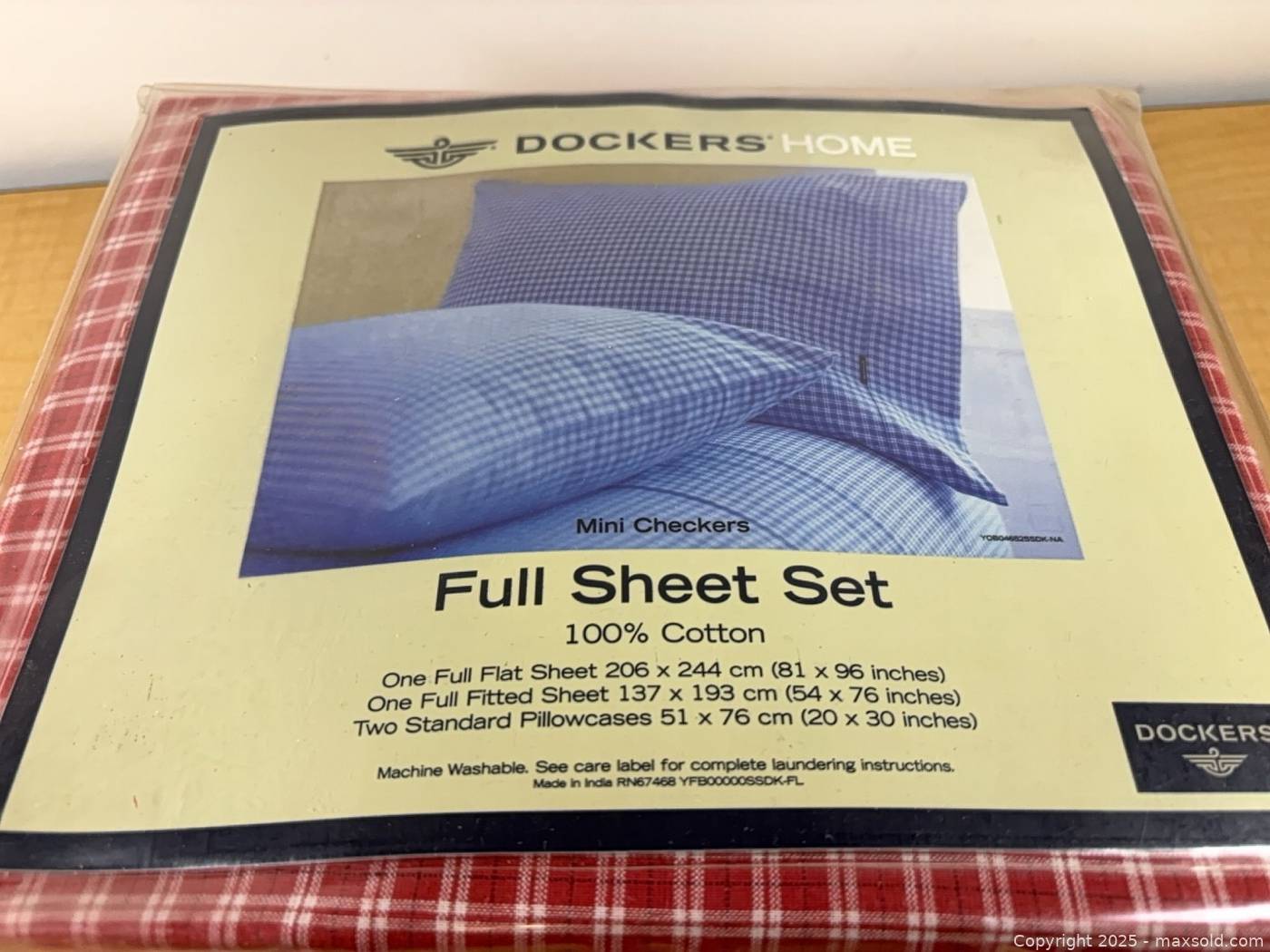 Dockers Home Mini Checkers Full Sheet Set | Maxsold