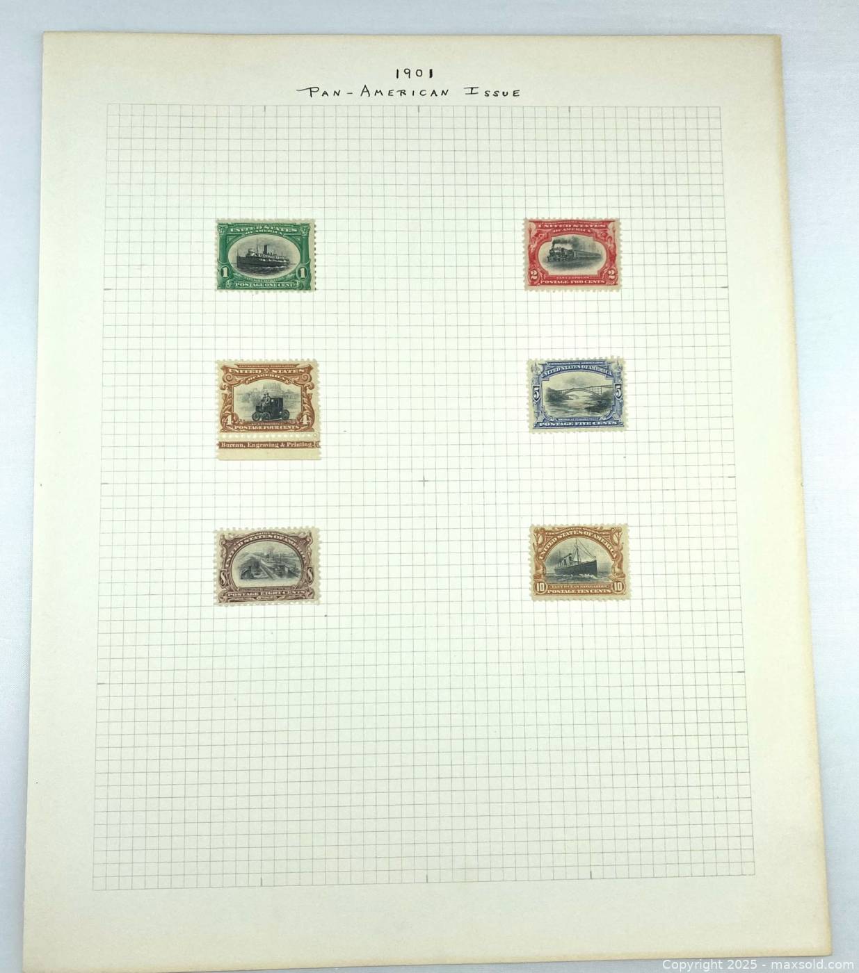 1901 US Pan-American Issue stamp set | Maxsold
