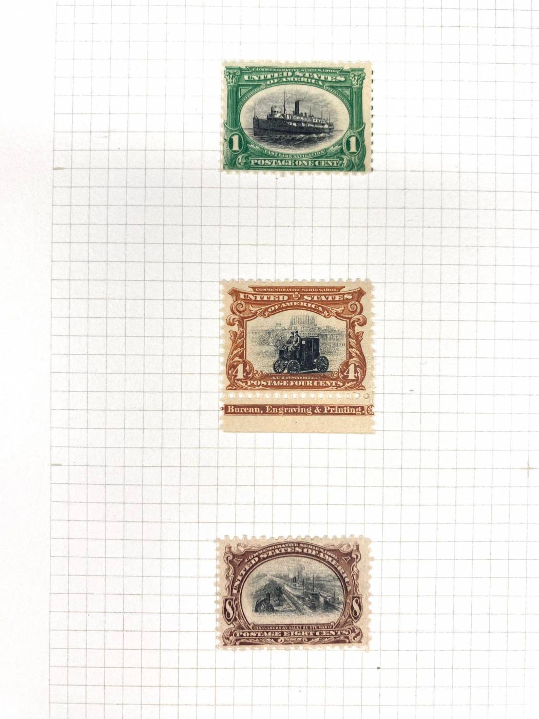 1901 US Pan-American Issue stamp set | Maxsold