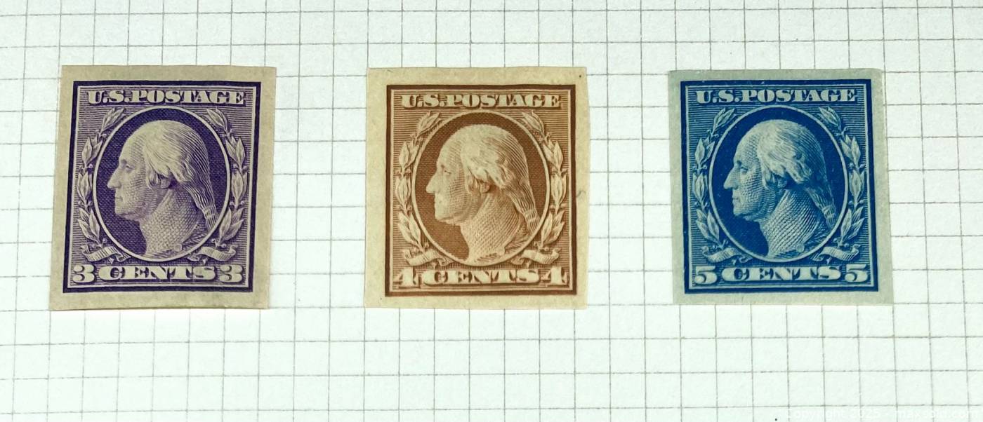 1908-1909 U.S. Washington-Franklin imperf & coil 12H stamps | Maxsold