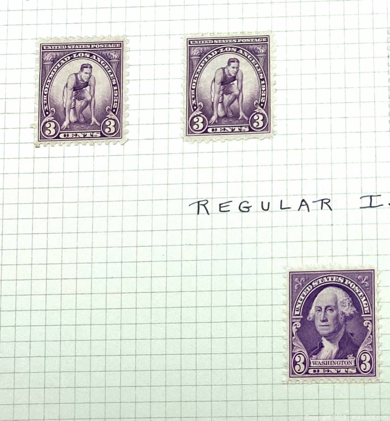 1932 US commemorative stamp set | Maxsold