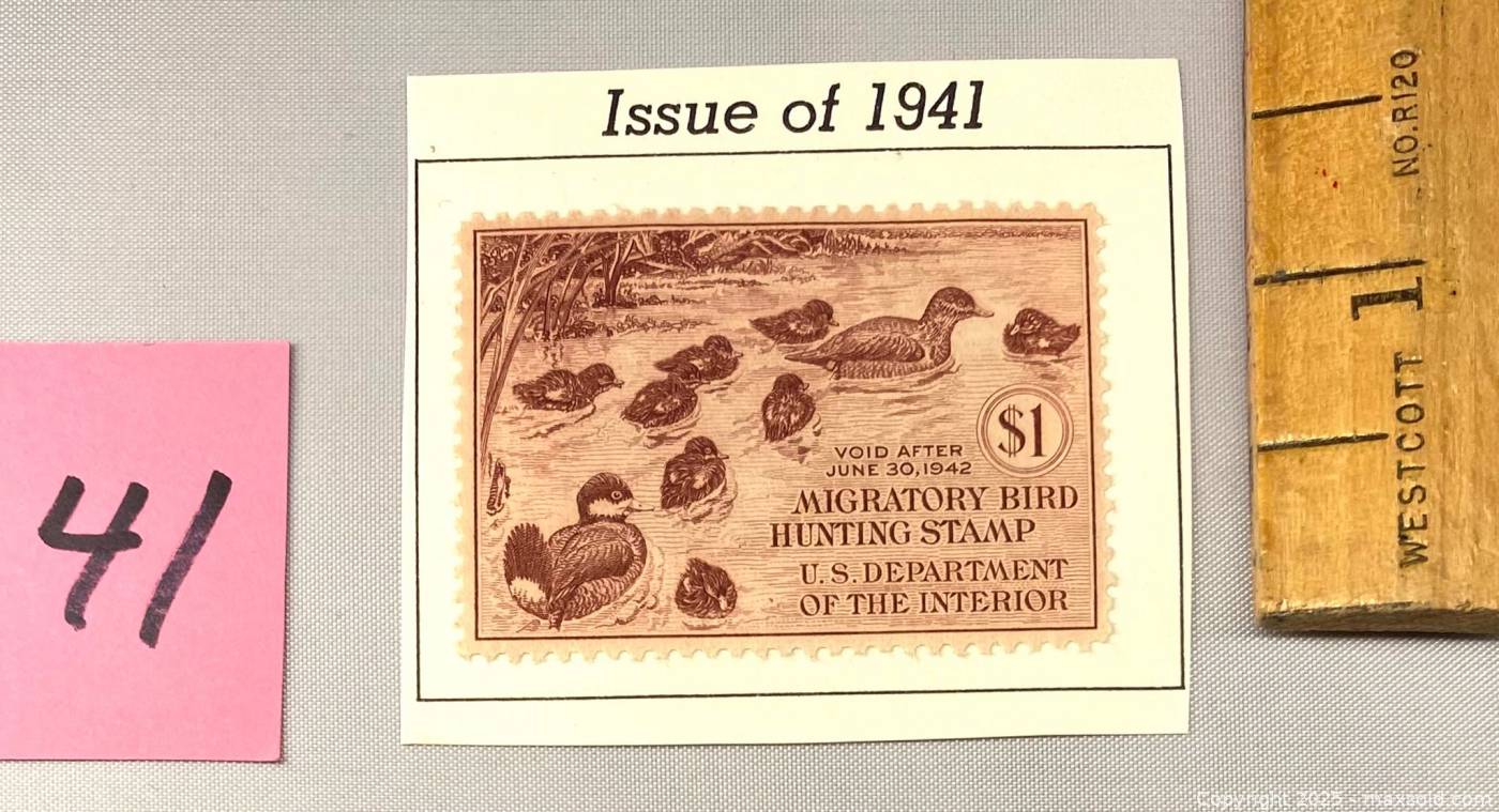 1941 $1 Migratory Bird Hunting stamp | Maxsold