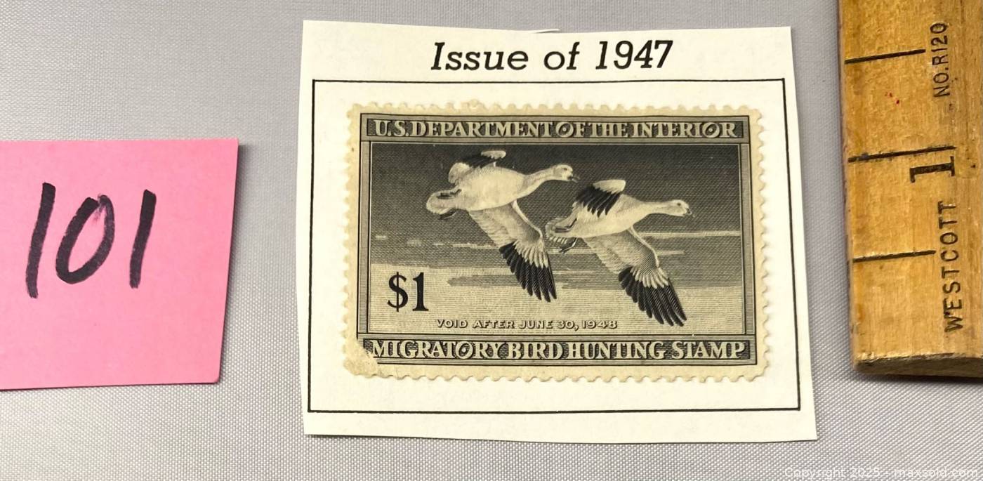 1947 US $1 Migratory Bird Hunting Stamp | Maxsold