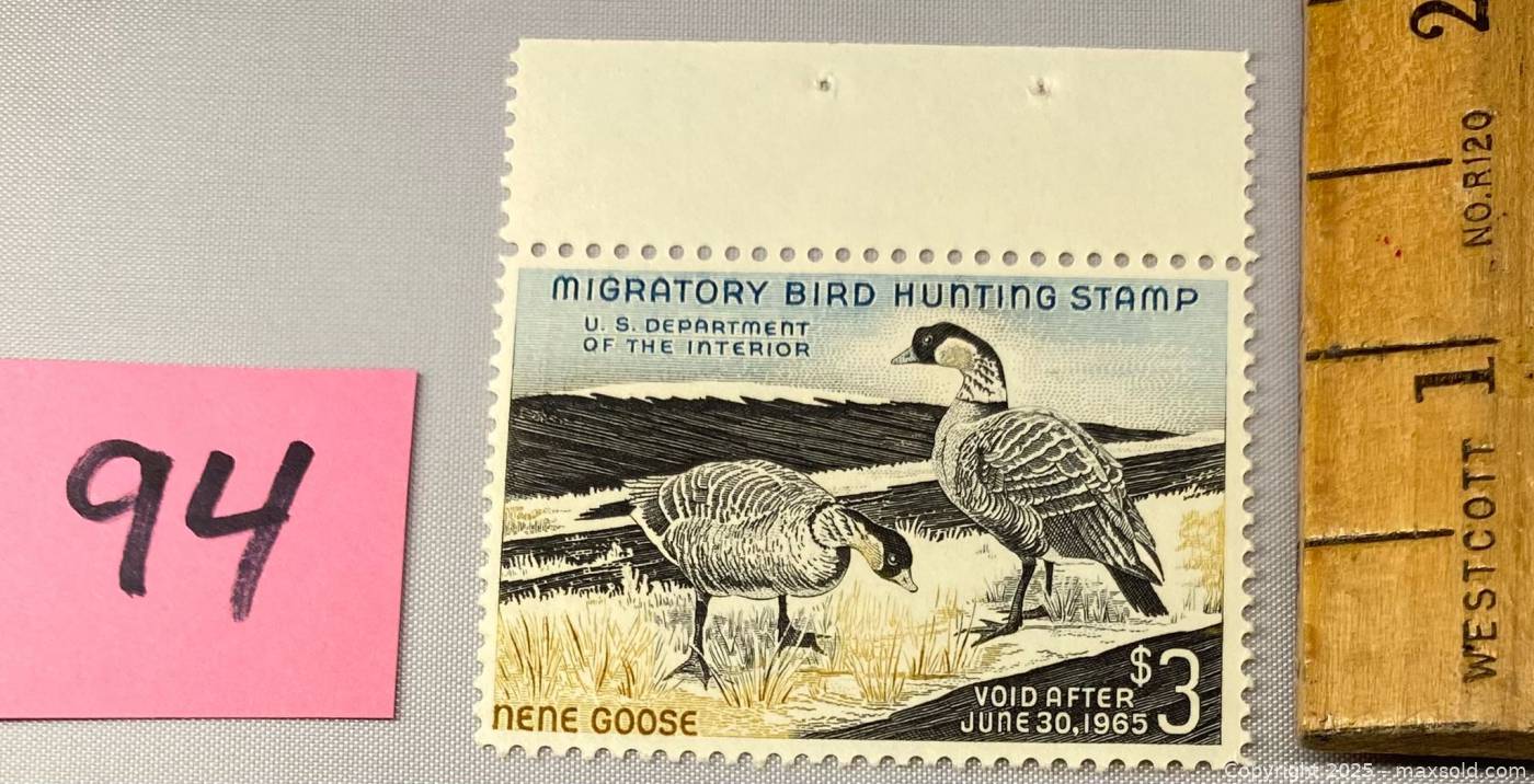 1964 $3 Migratory Bird Hunting Stamp | Maxsold