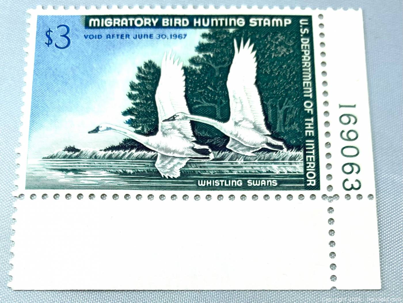 1966 $3 Migratory Bird Hunting Stamp | Maxsold